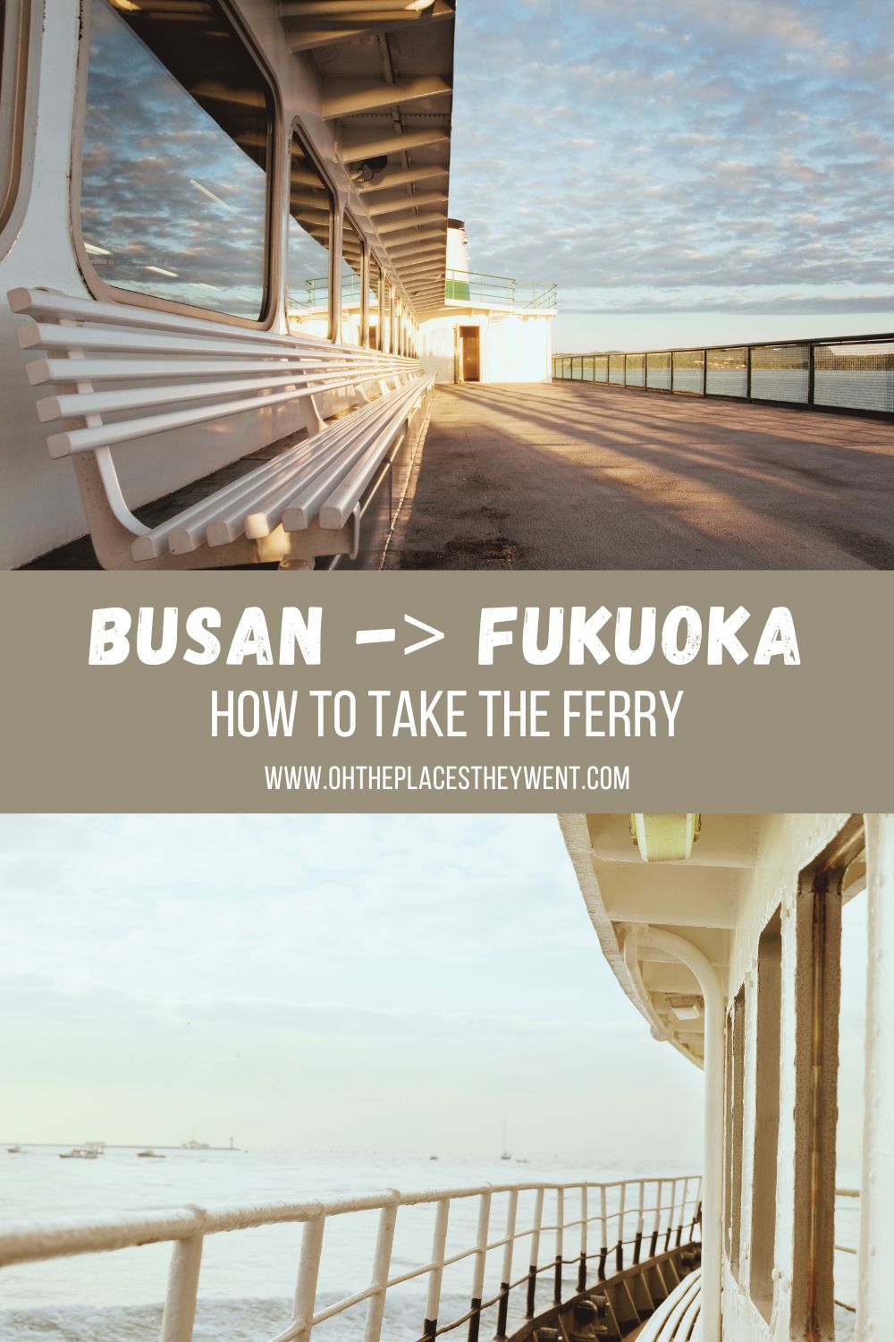 Did you know you can take a ferry from Busan to Fukuoka? - Oh The ...